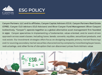 Responsible Investing at Canyon Partners » Canyon Partners, LLC